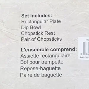 SH Home | Dining | Sh Home 5piece Ceramic Sushi Plate Set Blue Sakura ...